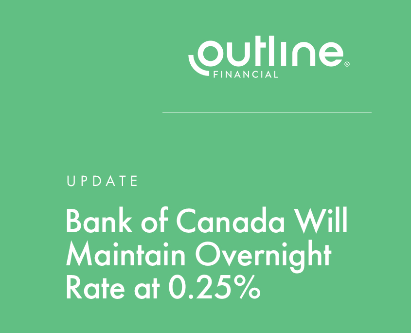Bank of Canada Will Maintain Overnight Rate at 0.25% - Outline ...